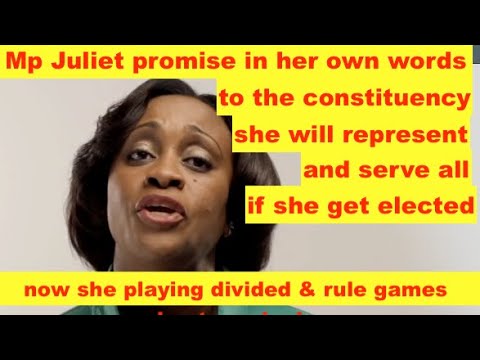 Juliet Holness in her own words to represent the constituency if she ...