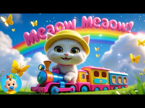 🐱Meaow Meaow Cat Song 2025 | Cute Baby Rhyme for Toddlers | Fun Cartoon ...