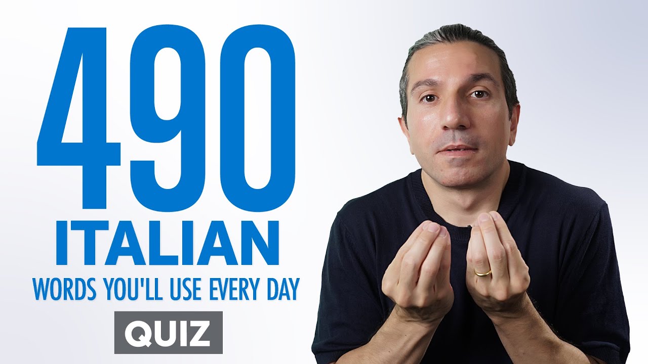 Quiz | 490 Italian Words You'll Use Every Day - Basic Vocabulary #89 ...