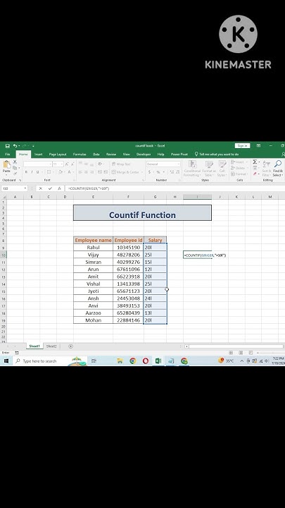 how to use countif formula in excel #exceltricks #excel #microsoft #shorts #shortsviral - YouTube