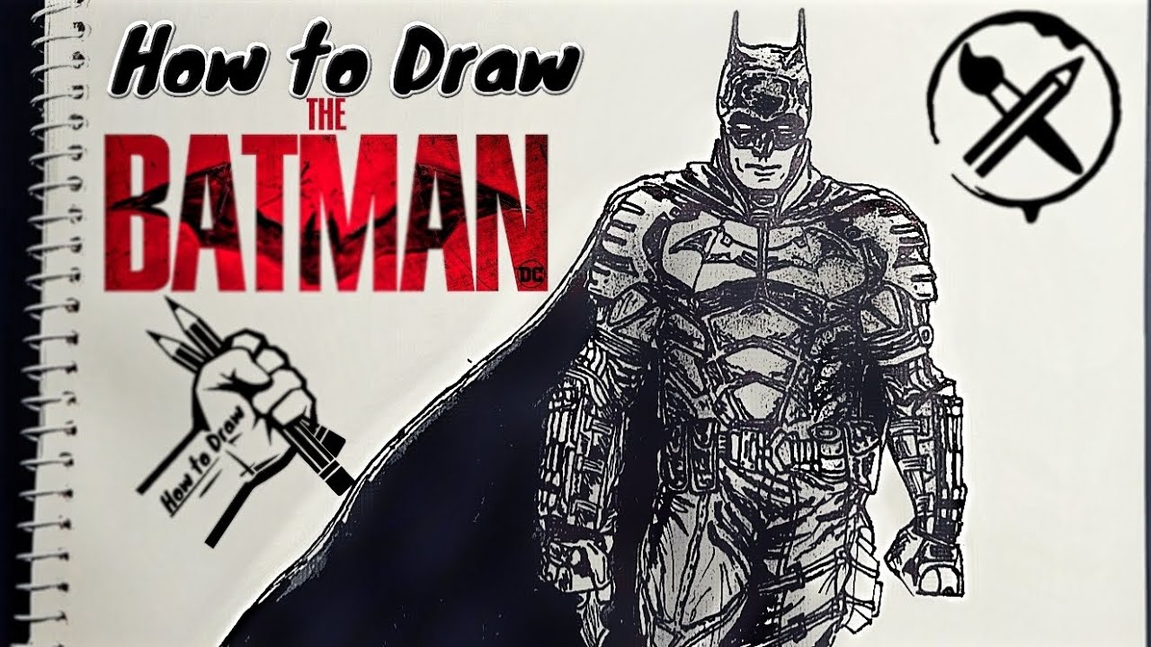 How to Draw The Batman 2022 - YouTube