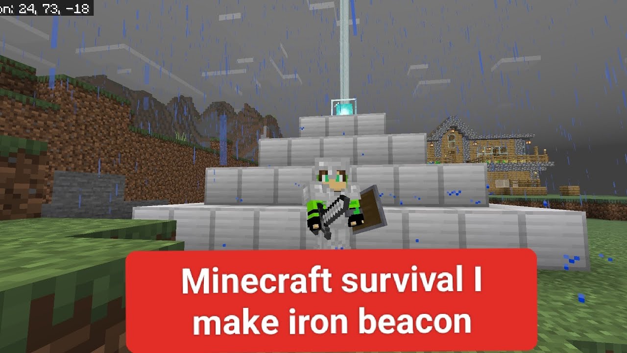 Minecraft survival series 4 I made full iron beacon and defeated wither ...