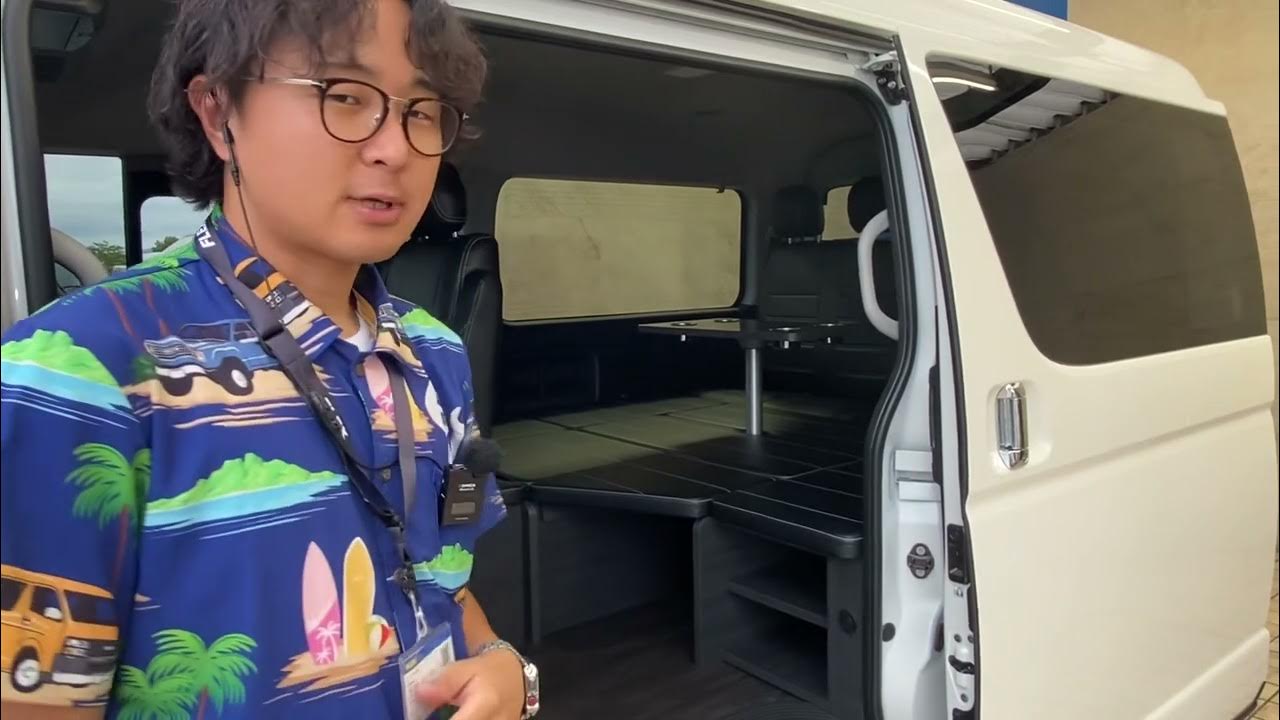 【Re classic×Relaxing/ワゴンGL4WD】内装テーブル・ベッド付き♪大人気丸目フェイスキット♪ - YouTube