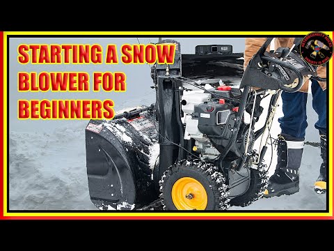 How to start a snow blower for the beginner. #snow - YouTube