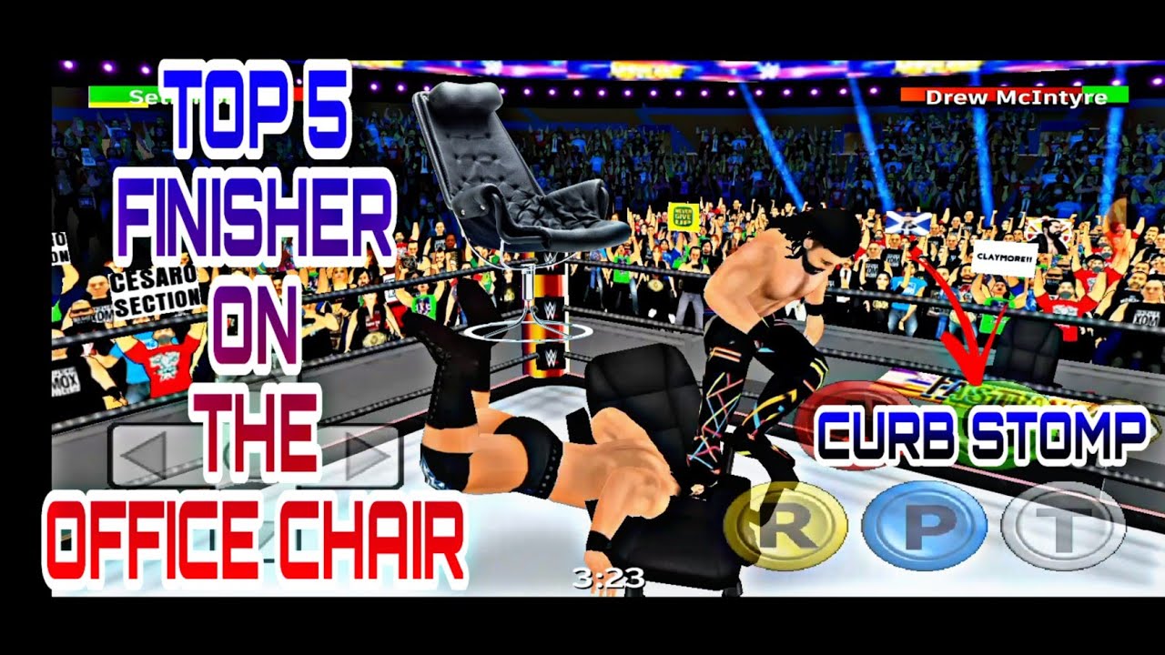 Top 5 Finishers On The Office Chair Wrestling Revolution 3d - YouTube