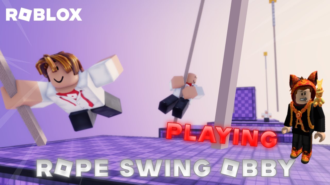 COMPLETING THE WHOLE WORLD 2!!! | PLAYING ROBLOX ROPE SWING OBBY! - YouTube