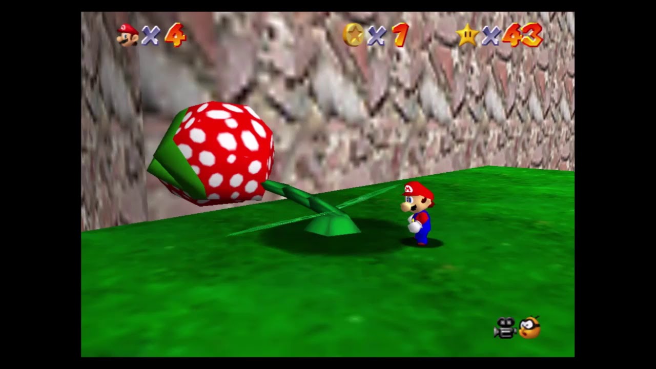 Super Mario 64 HD Boss 16 - Piranha Plants - YouTube