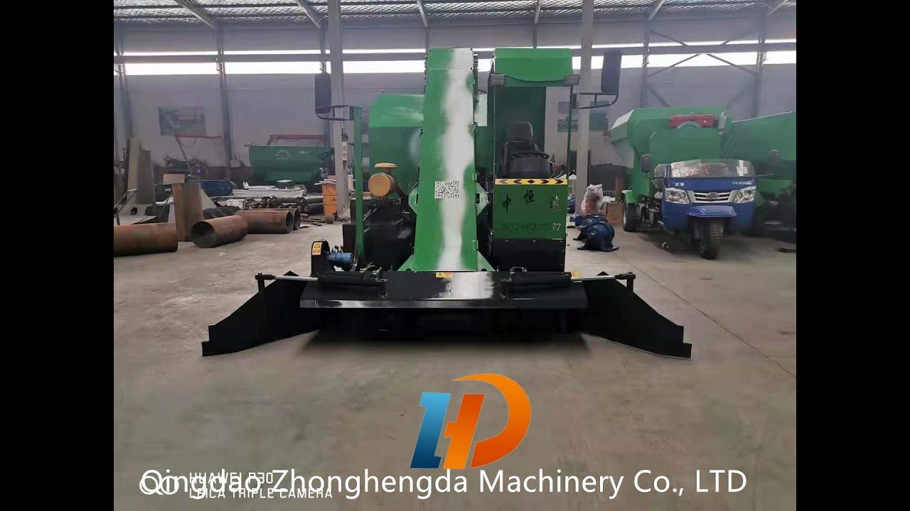 cow dung cleaning machine - YouTube