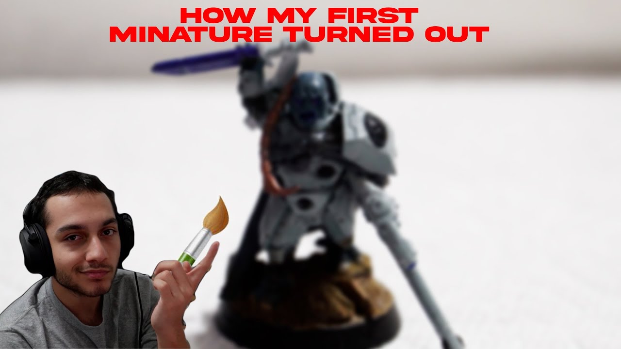 Painting My first miniature Warhammer 40,000k - YouTube