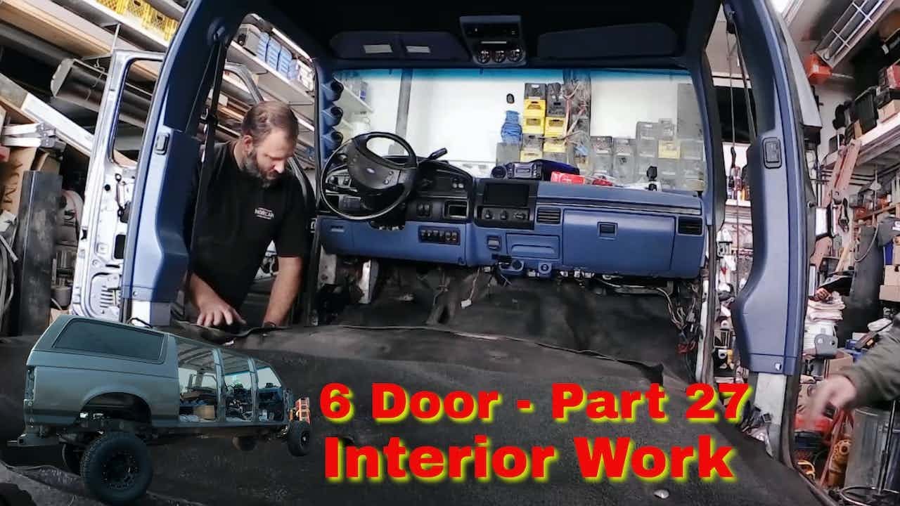 OBS Ford 4X4 Diesel 6 Door Bronco Build - Part 27 - More Interior - YouTube