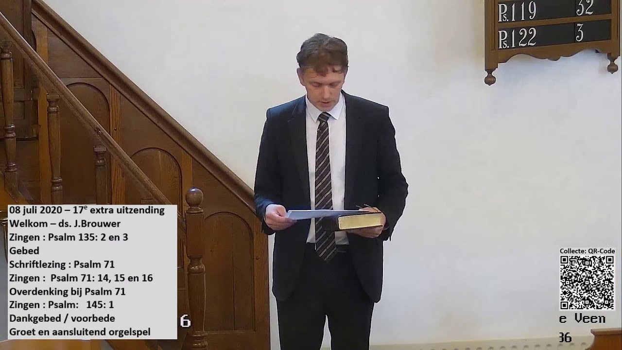 Live stream HGV - Meditatie 8 juli 2020 - ds. J. Brouwer - YouTube