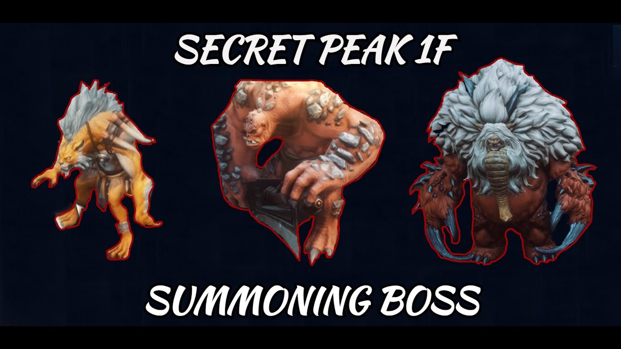 MIR4 SECRET PEAK 1F SUMMONING BOSS (PROMOTIONAL MATERIALS AND MORE ...