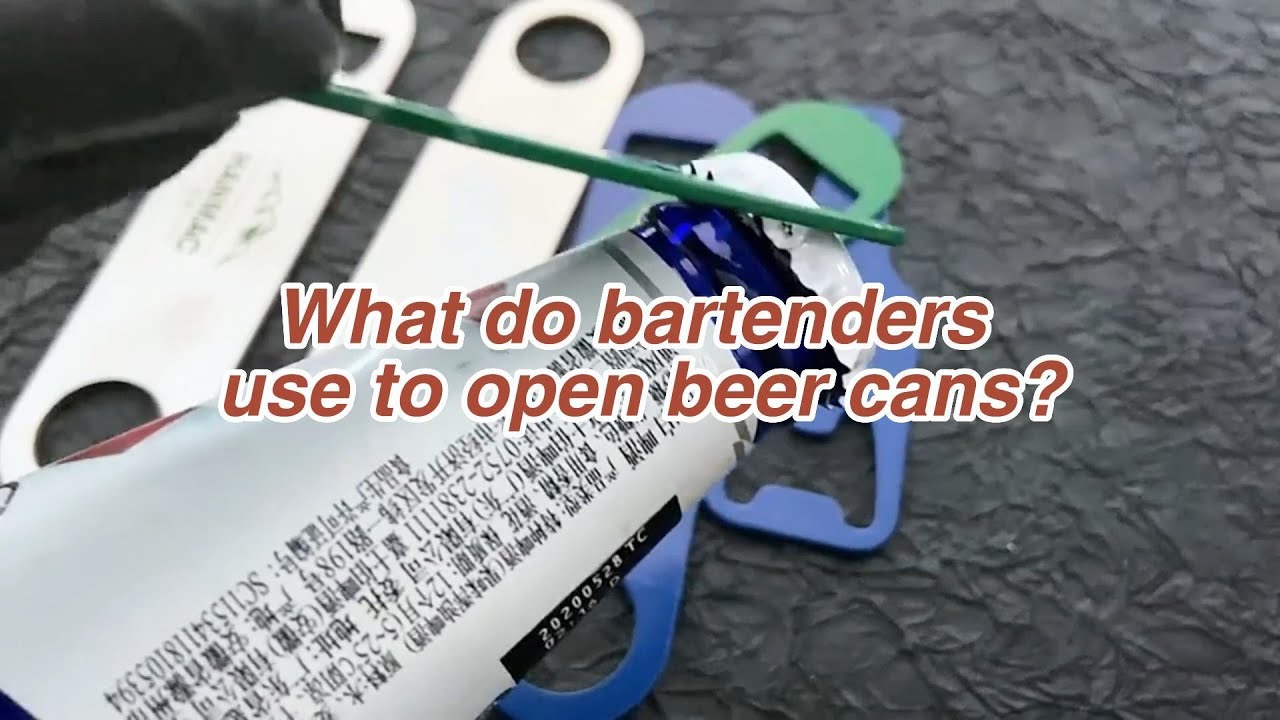 What do bartenders use to open beer cans? - YouTube