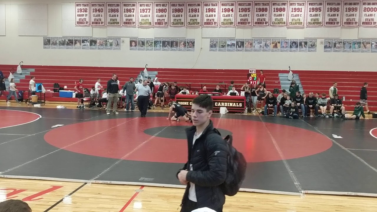 Brandon Fye second match at Boone Central 12-21-2019 - YouTube