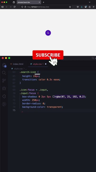 CSS Trick: Make Your Search Bar Expand Like a Pro! 🔥 #CSS #WebDesign - YouTube