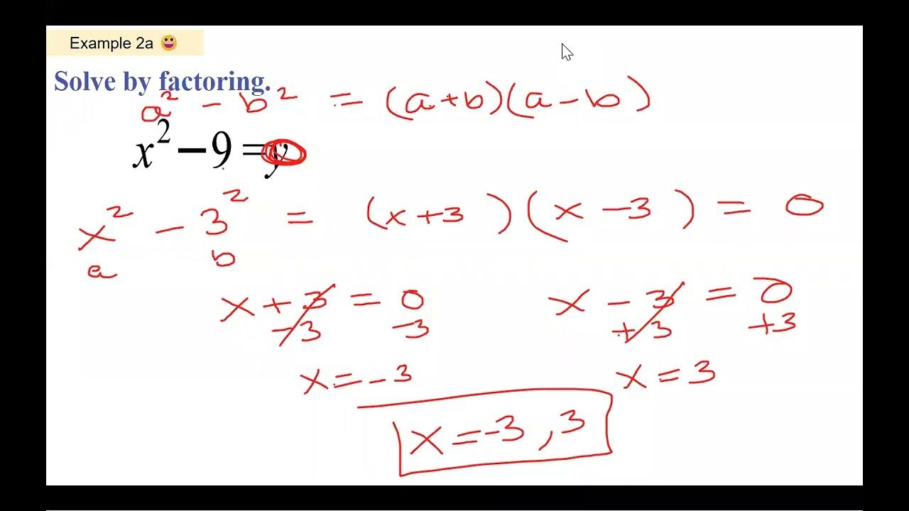 Lesson Ch 3.1a - Solving Quadratic Equations 3 ways (Part 1) - YouTube