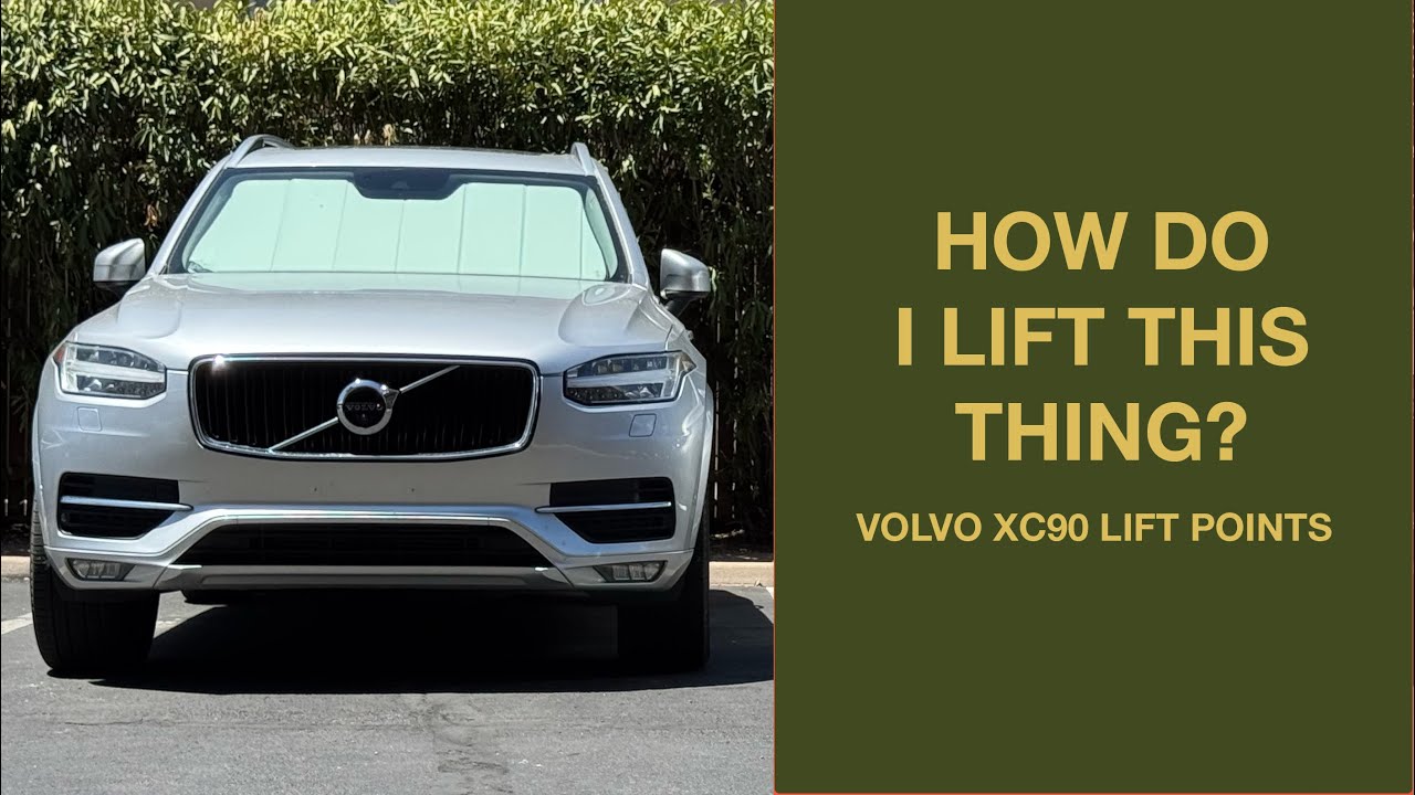 Volvo XC90 Lift Points/Jack Points - 2015+ Volvo XC90 Tire Change Lift ...