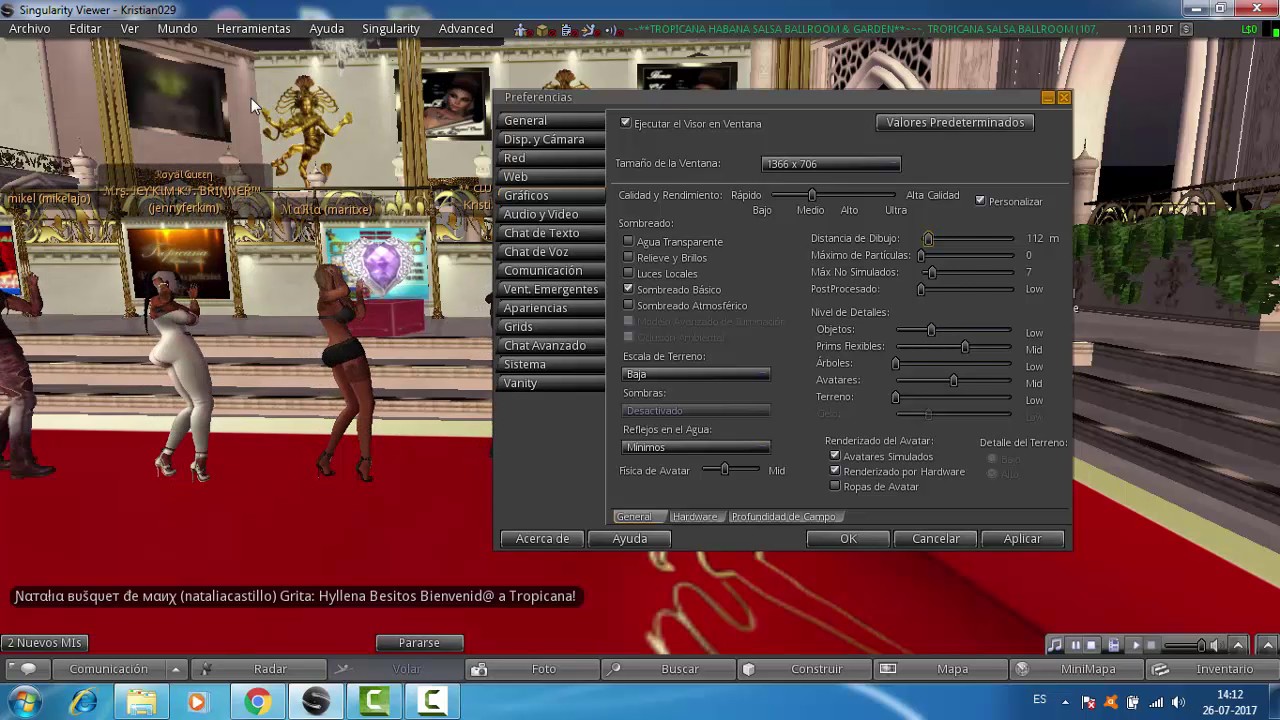 AJUSTAR GRAFICOS SECOND LIFE 2017 HD - YouTube