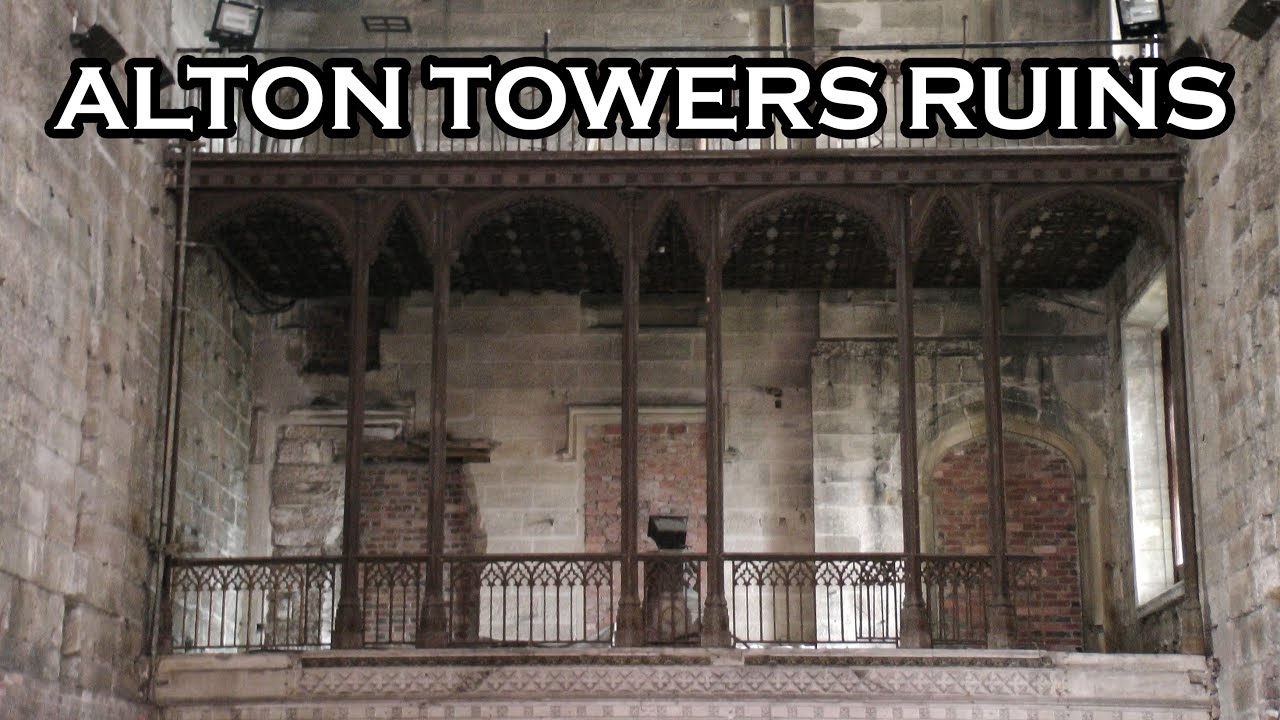 Alton Towers Stately Home Ruins 2006 & 2014 - YouTube