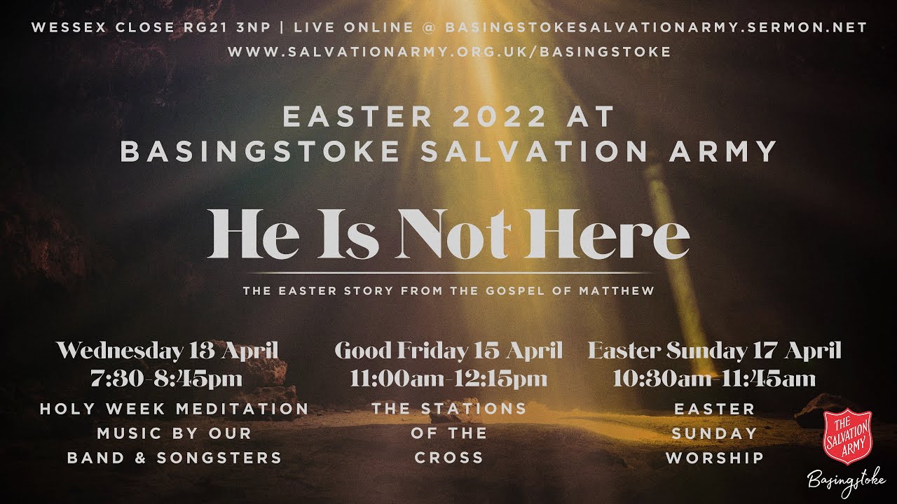 Holy Week Music Meditation from our Band and Songsters - 13 April 2022 ...