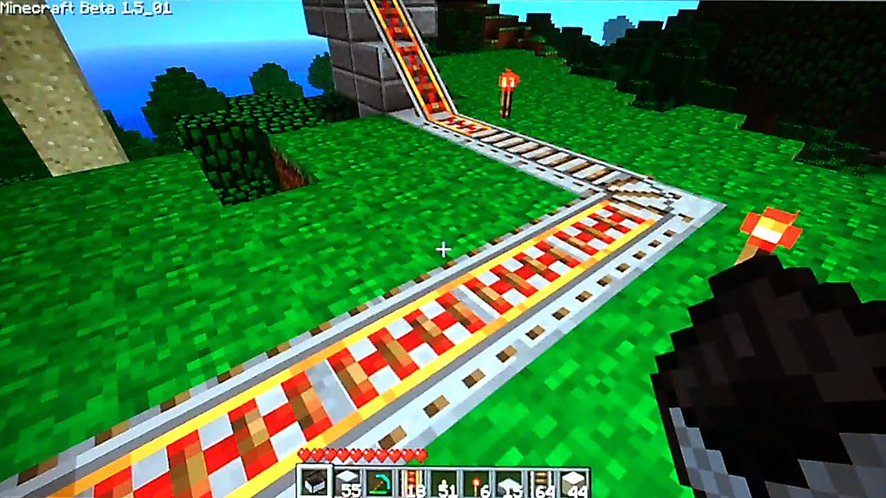 Minecraft Monorail (Day 542 - 5/20/11) - YouTube