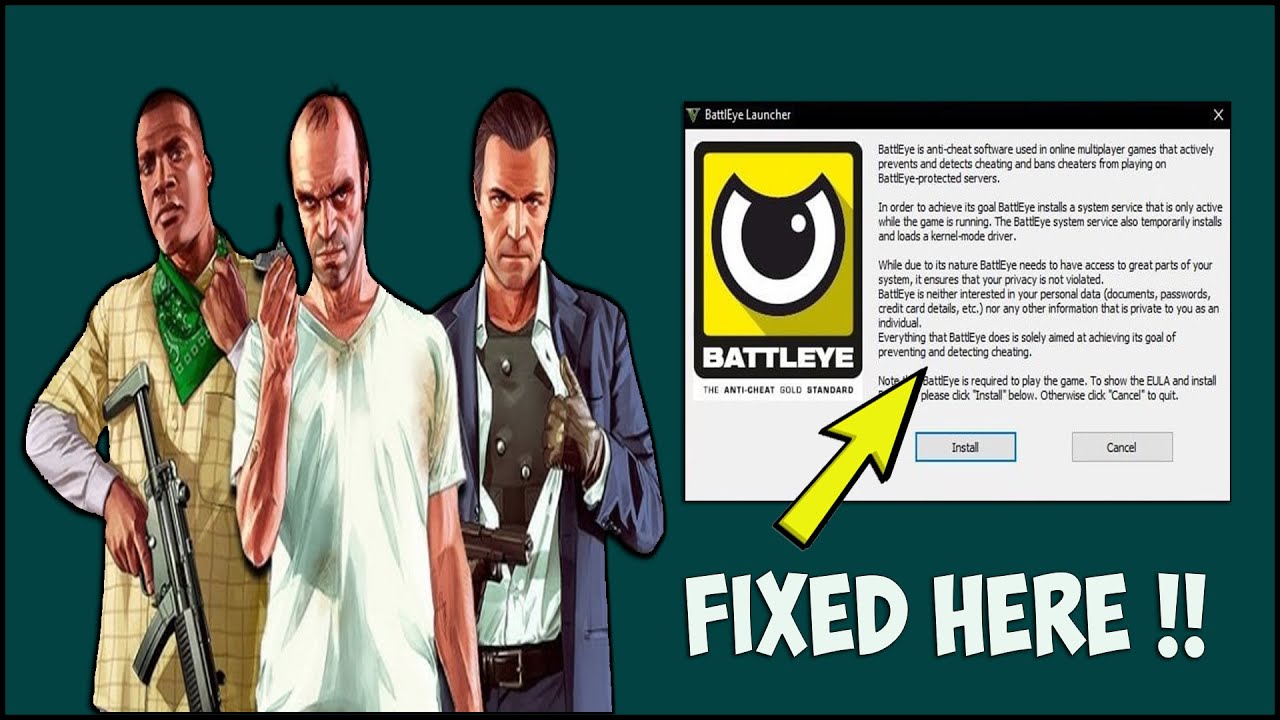 Disable Battle Eye Launcher / Battle Eye Launcher Error In GTA V - YouTube