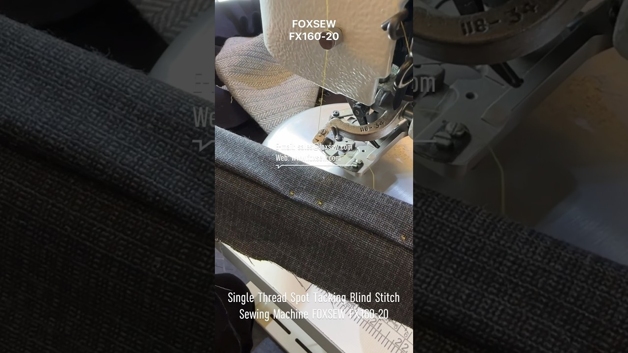 1-Thread Spot Tacking Blind Stitch Sewing Machine - YouTube
