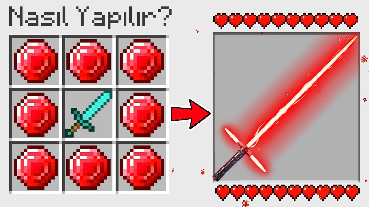 1000$ SÜPER UZUN IŞIN KILIÇ NASIL YAPILIR 😱 - Minecraft - YouTube