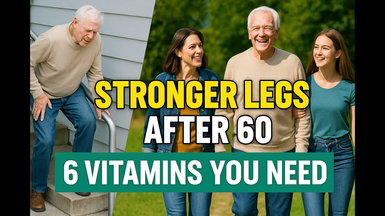 6 Essential Vitamins to Strengthen Aging Legs After 60 | Boost Balance ...