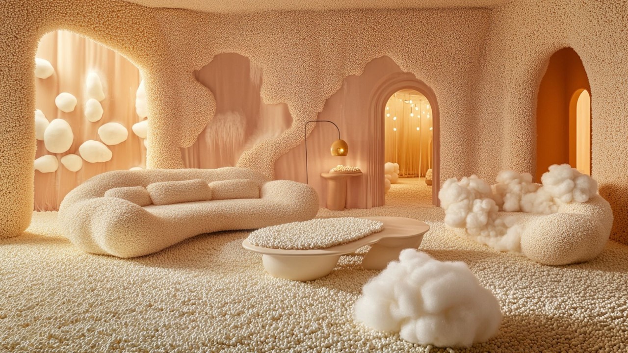 Unique Living Room Design Made from Popcorn & Cheese | Whimsical and ...