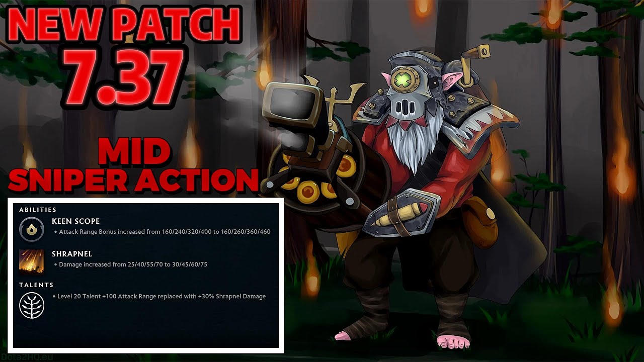 New Patch 7 37 Sniper Action - Dota 2 Highlights! - YouTube