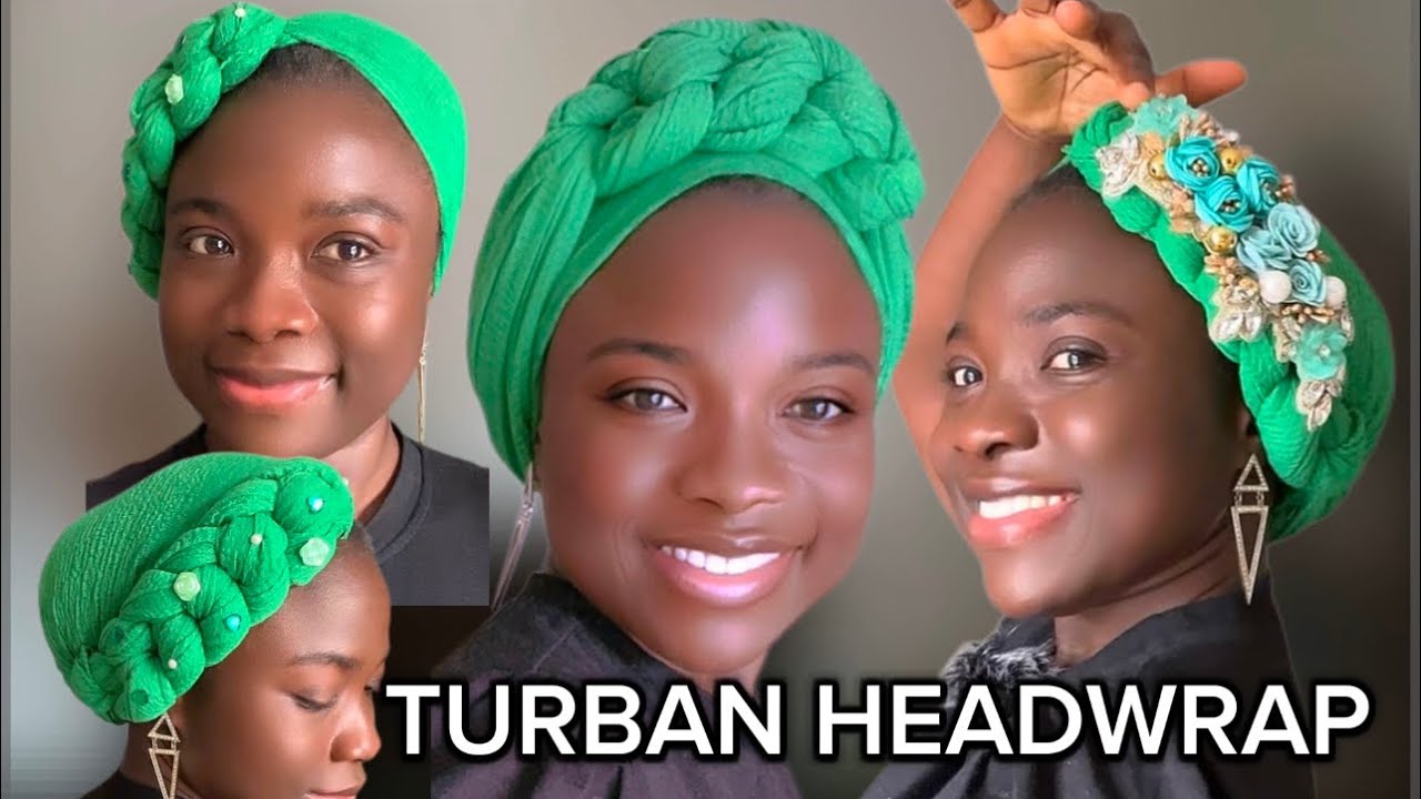 HOW TO TIE CHAIN TURBAN HEADWRAP || STEP BY STEP AS A BEGINNER ...