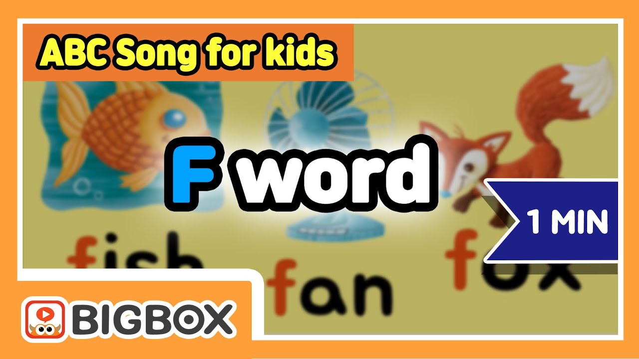 ABC Song for kids | F word | Vocabulary | Phonics & Alphabet - YouTube