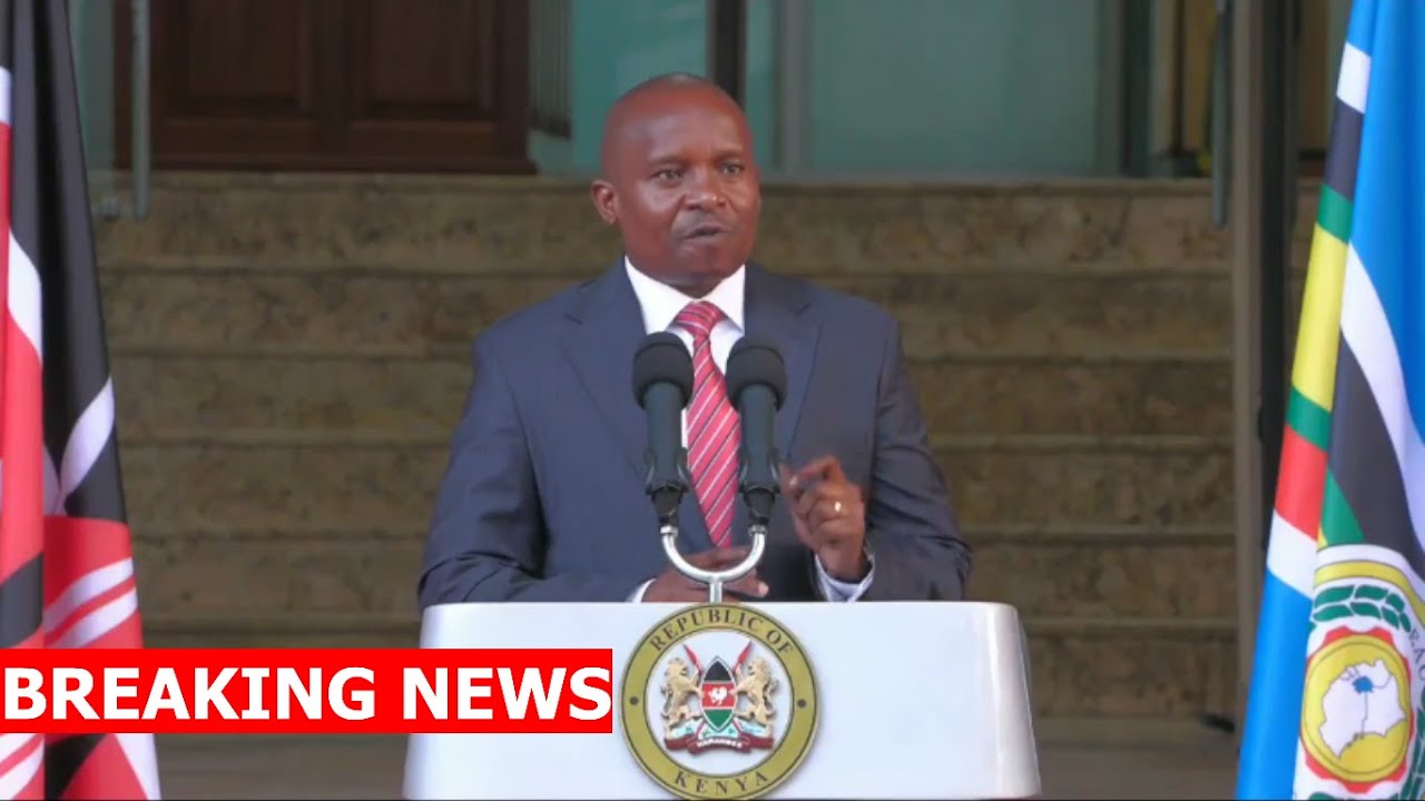 BREAKING NEWS: DP Kindiki urgent address to the Nation Now! - YouTube