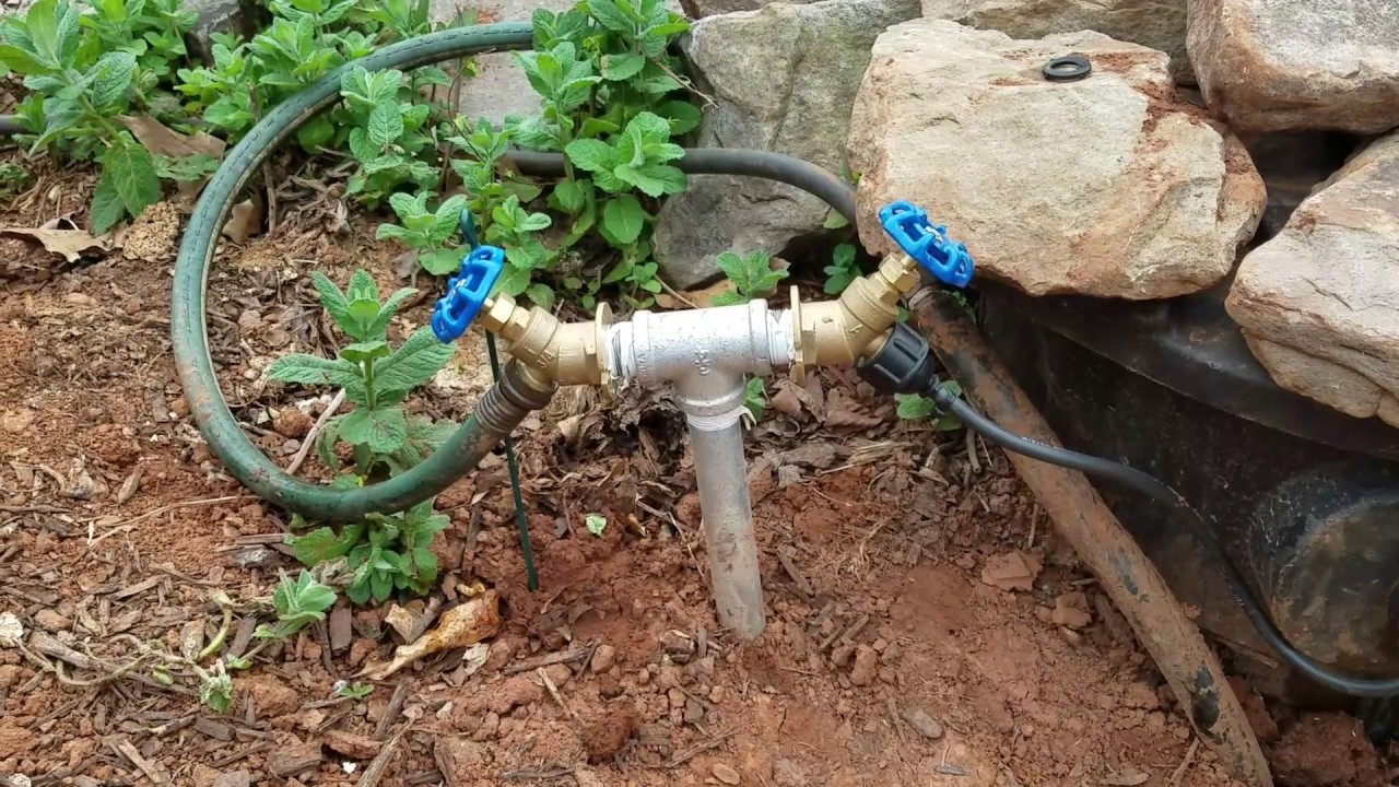 Koi Pond Flow Through Water Exchange - YouTube