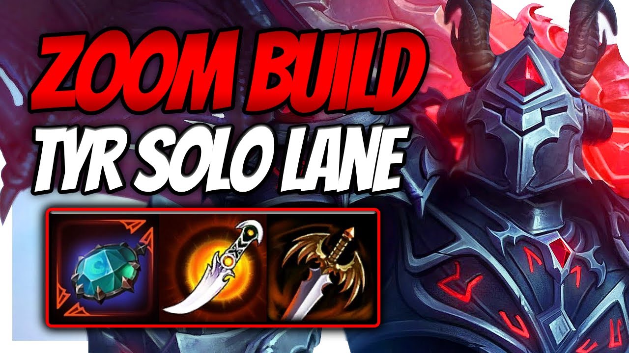 TYR BUILD FOR ZOOMING AROUND THE MAP! - Smite Tyr solo Ranked - YouTube