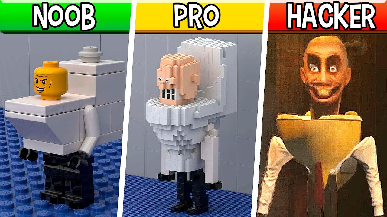 Lego Skibidi Mutant Noob Pro Hacker Skibidi Toilet Youtube