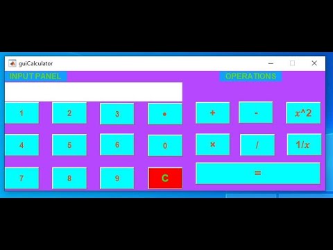 Matlab GUI based calculator - YouTube