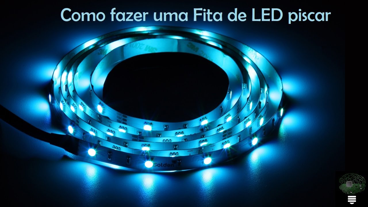 Como fazer fita de led piscar - Circuito com 555 - YouTube
