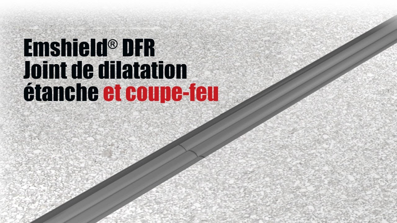 Emshield DFR Joint de dilatation étanche et coupe-feu - YouTube