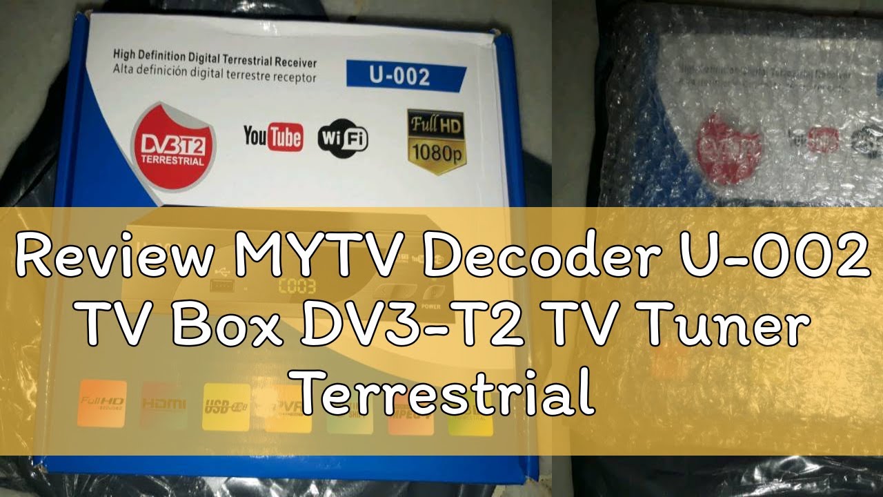 Review MYTV Decoder U-002 TV Box DV3-T2 TV Tuner Terrestrial Receiver ...