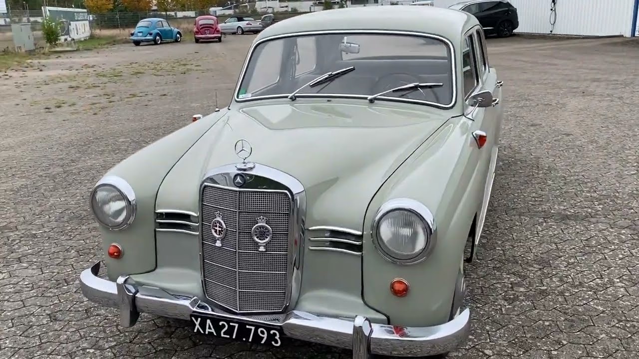 1956 Mercedes-Benz 180 "Ponton" (W120) - YouTube