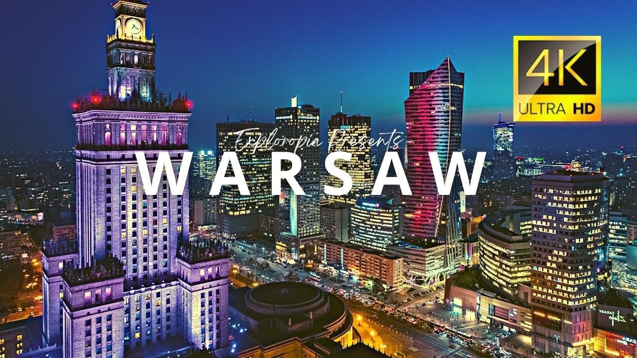 Warsaw, Poland 🇵🇱 in 4K ULTRA HD 60FPS Video by Drone - YouTube