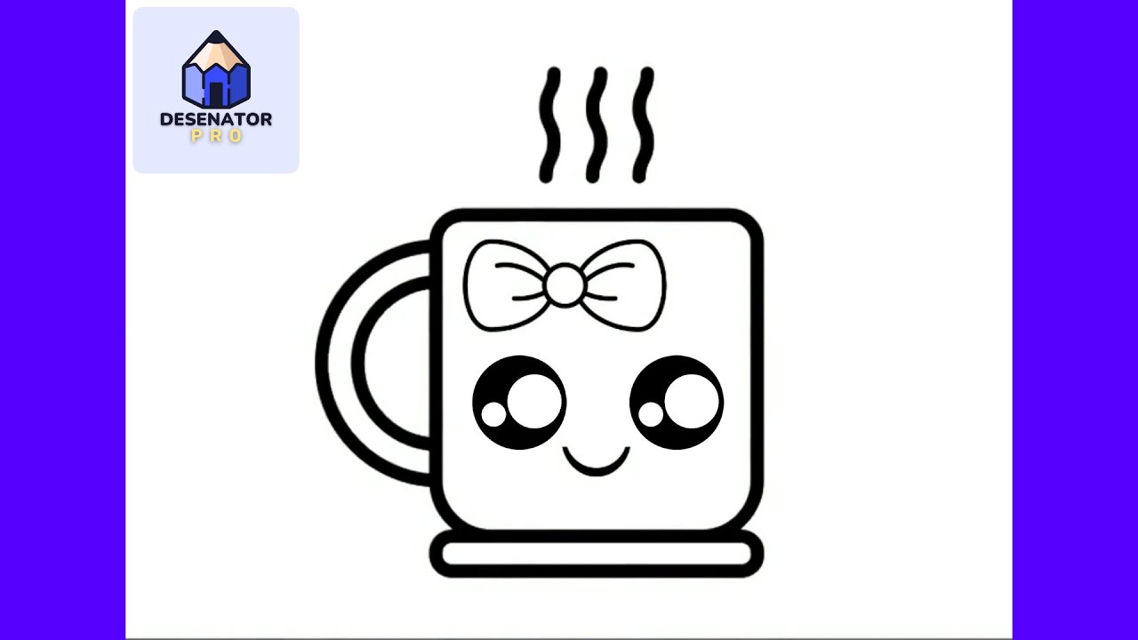 Cum Să Desenezi O Cană De CAFEA Drăguță| Usor Pas cu Pas Tutorial ...