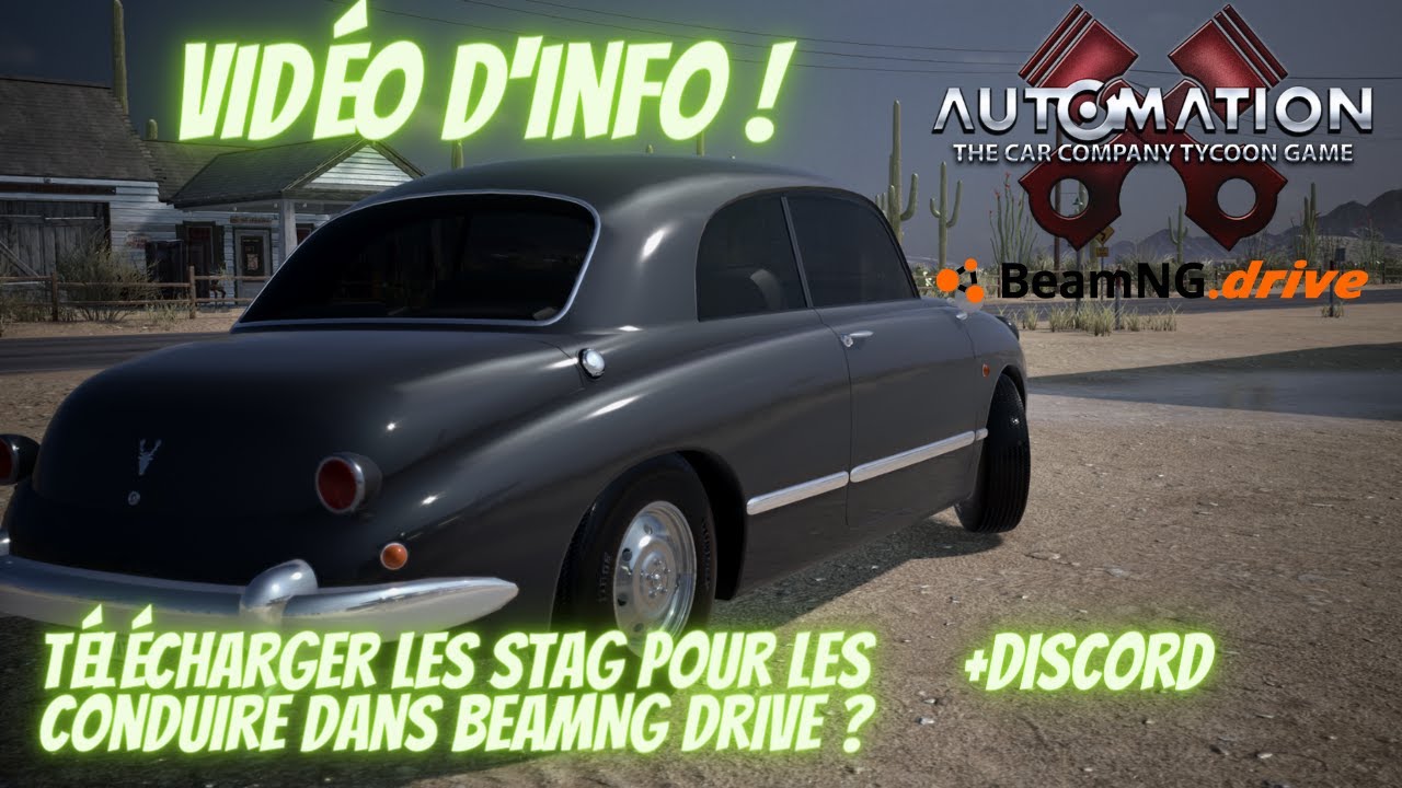 Annonce automation : Telecharger les Stag sur BeamNg ? / Discord - YouTube