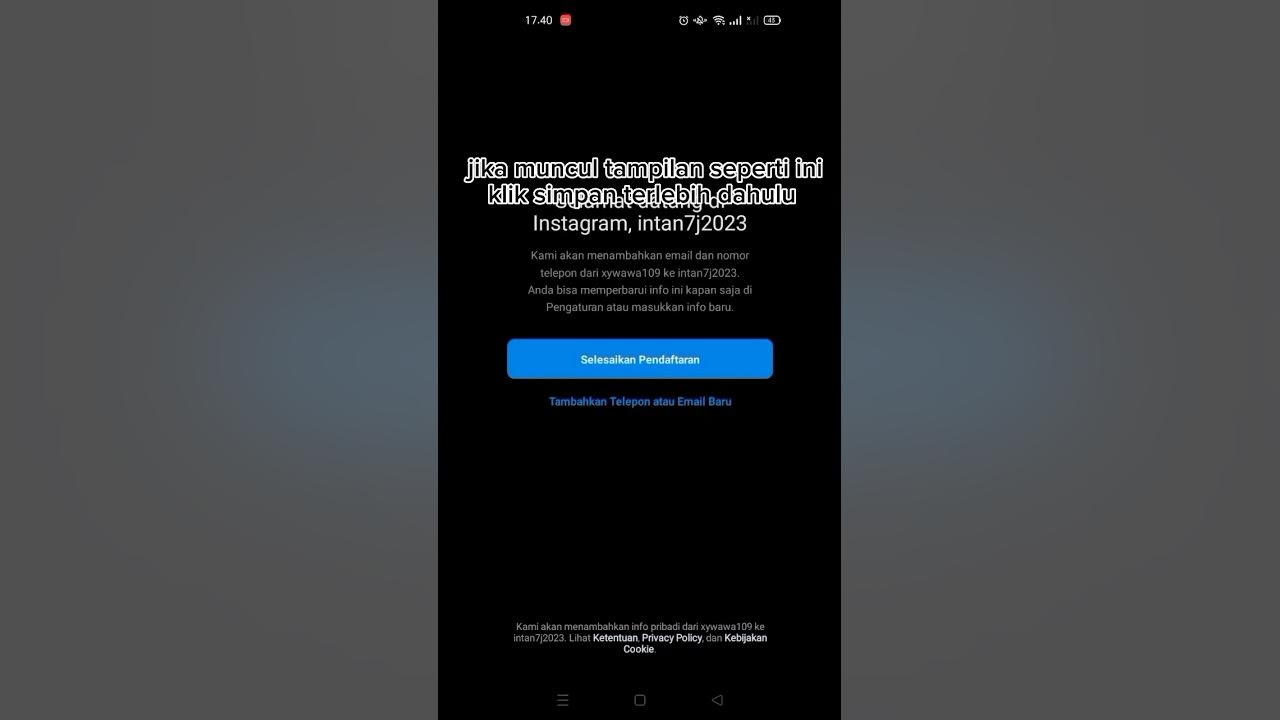 TUTORIAL MEMBUAT AKUN INSTAGRAM, tugas membuat akun informatika #smpn31surabaya - YouTube