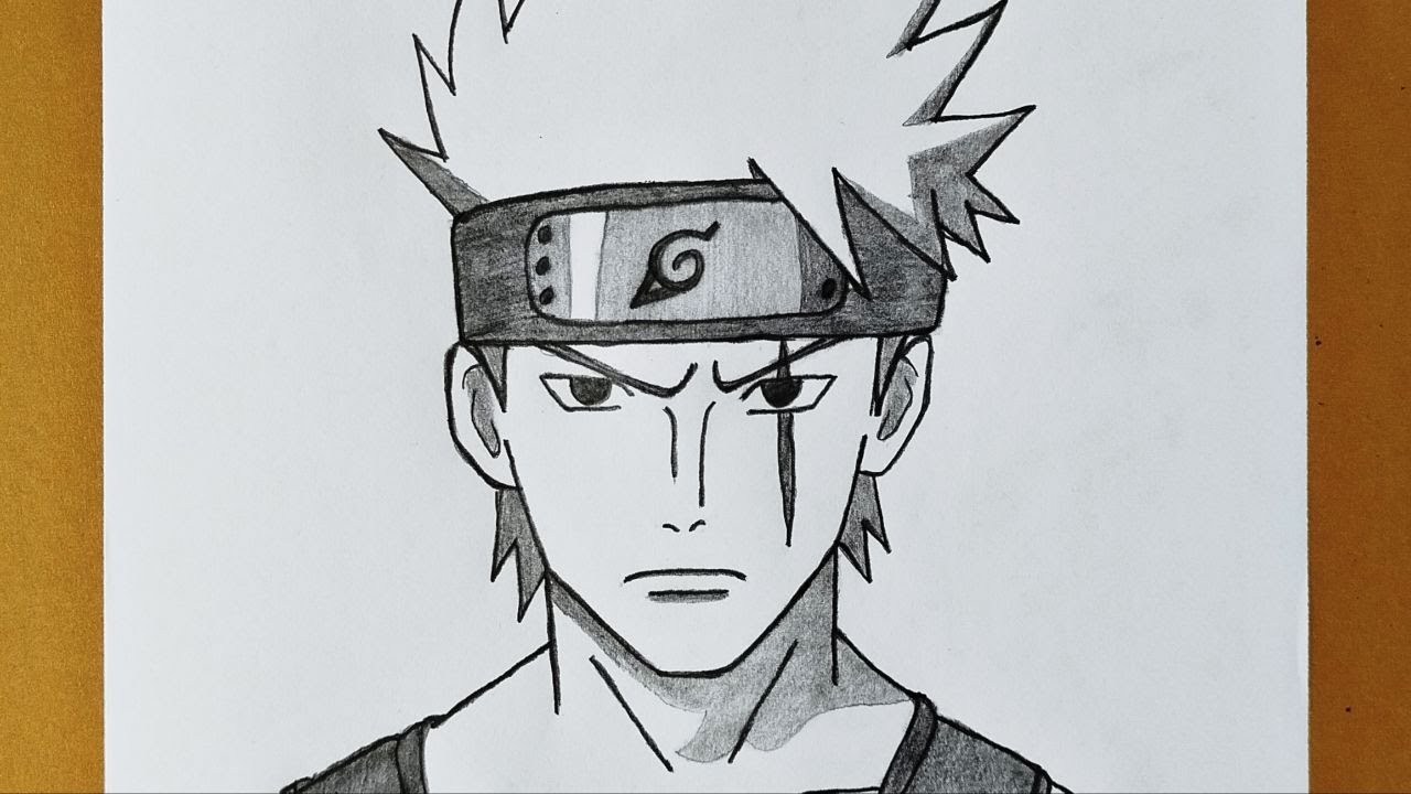 How to Draw Kakashi Hatake Without His Mask | Easy Anime Pencil Sketch ...