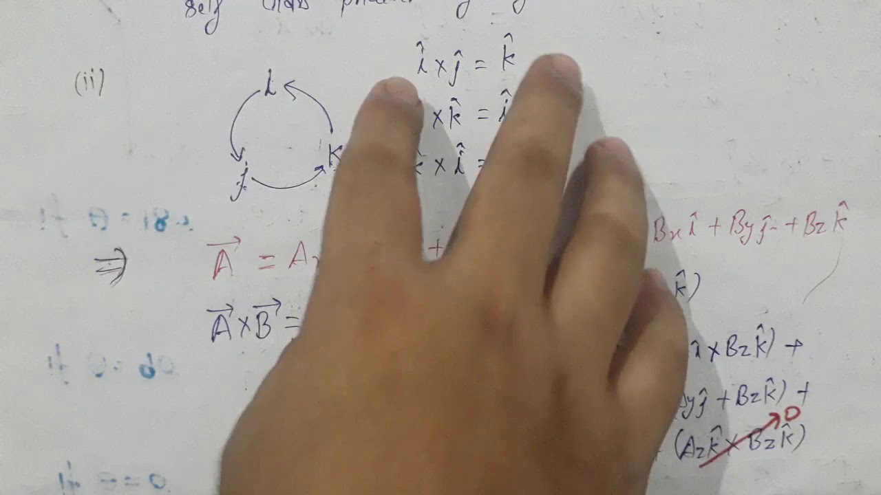 Cross Product with Determinant Class 11 Lec 17 YouTube cross-product-with-determinant-class-11-lec-17-youtube