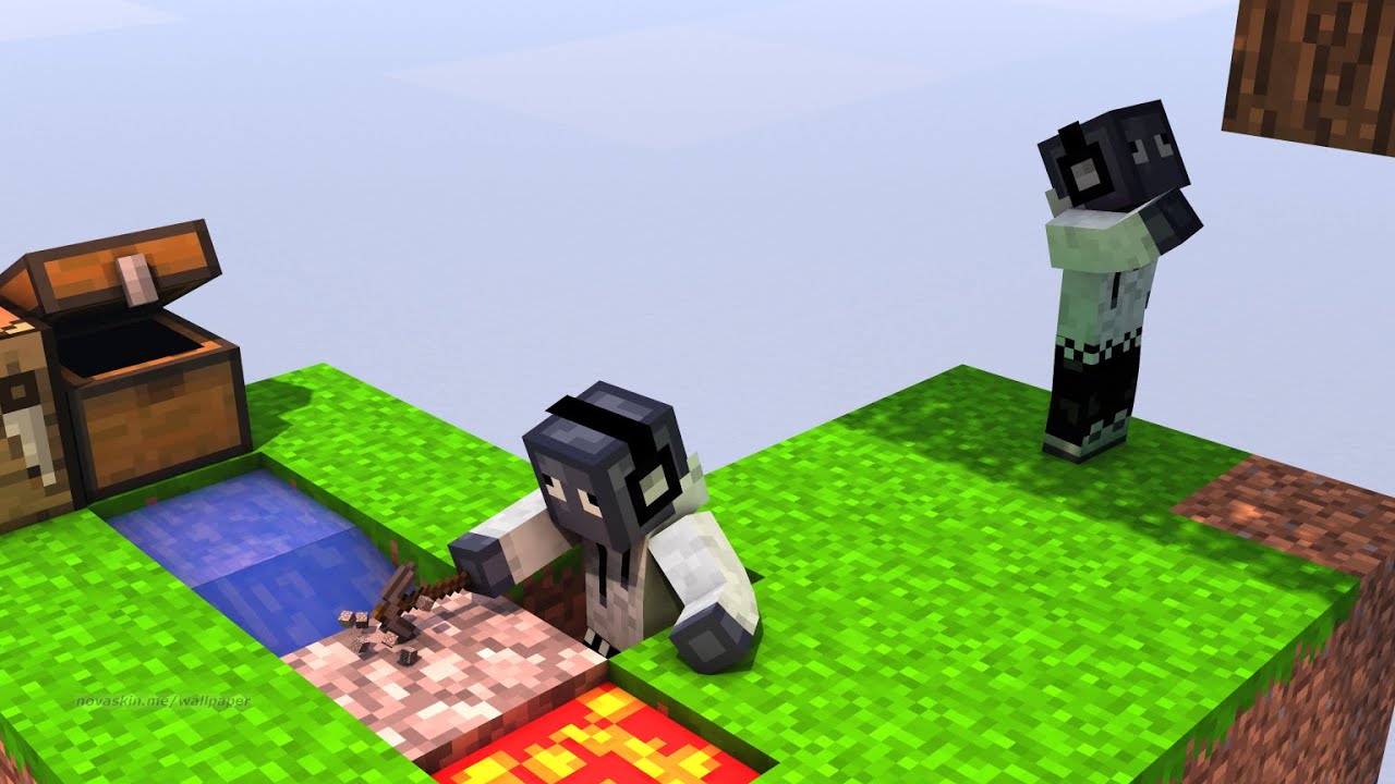 SkyBlock [EP2] Building A Platform - YouTube
