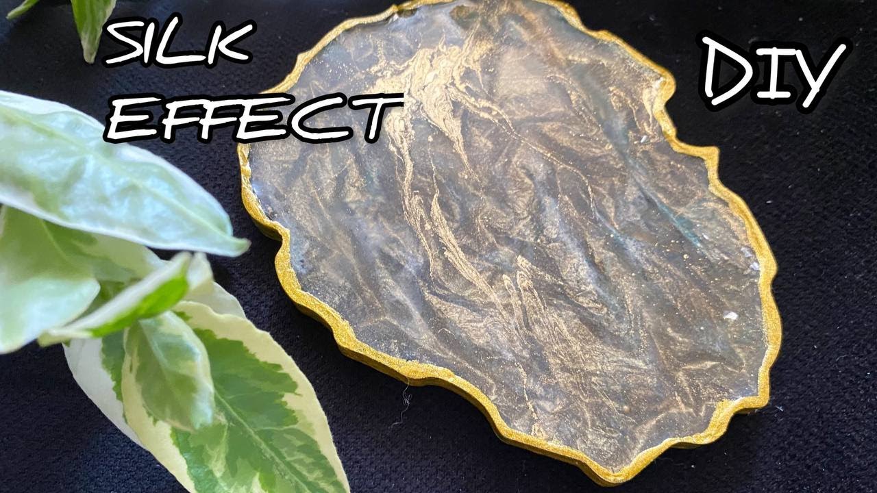 How to make a fabric effect in resin?! - YouTube